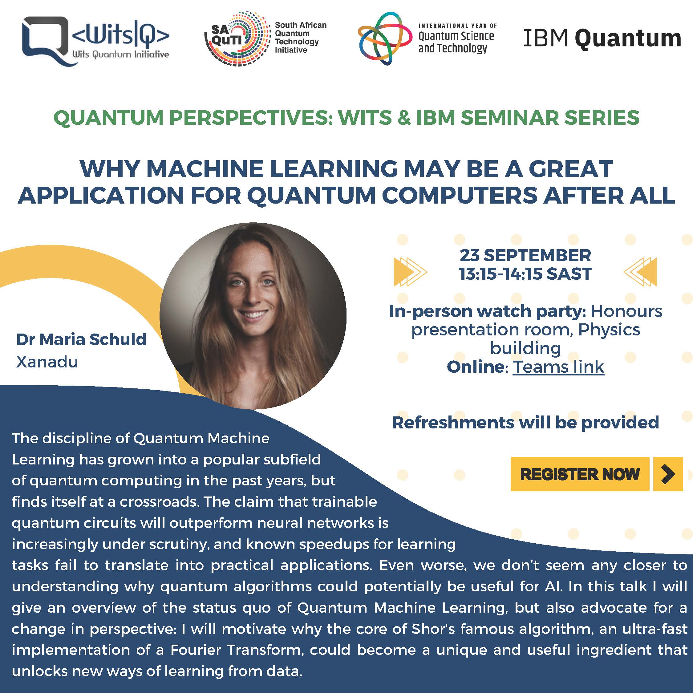 Why Machine Learning May Be a Great Application for Quantum Computers After All - IYQ 2025