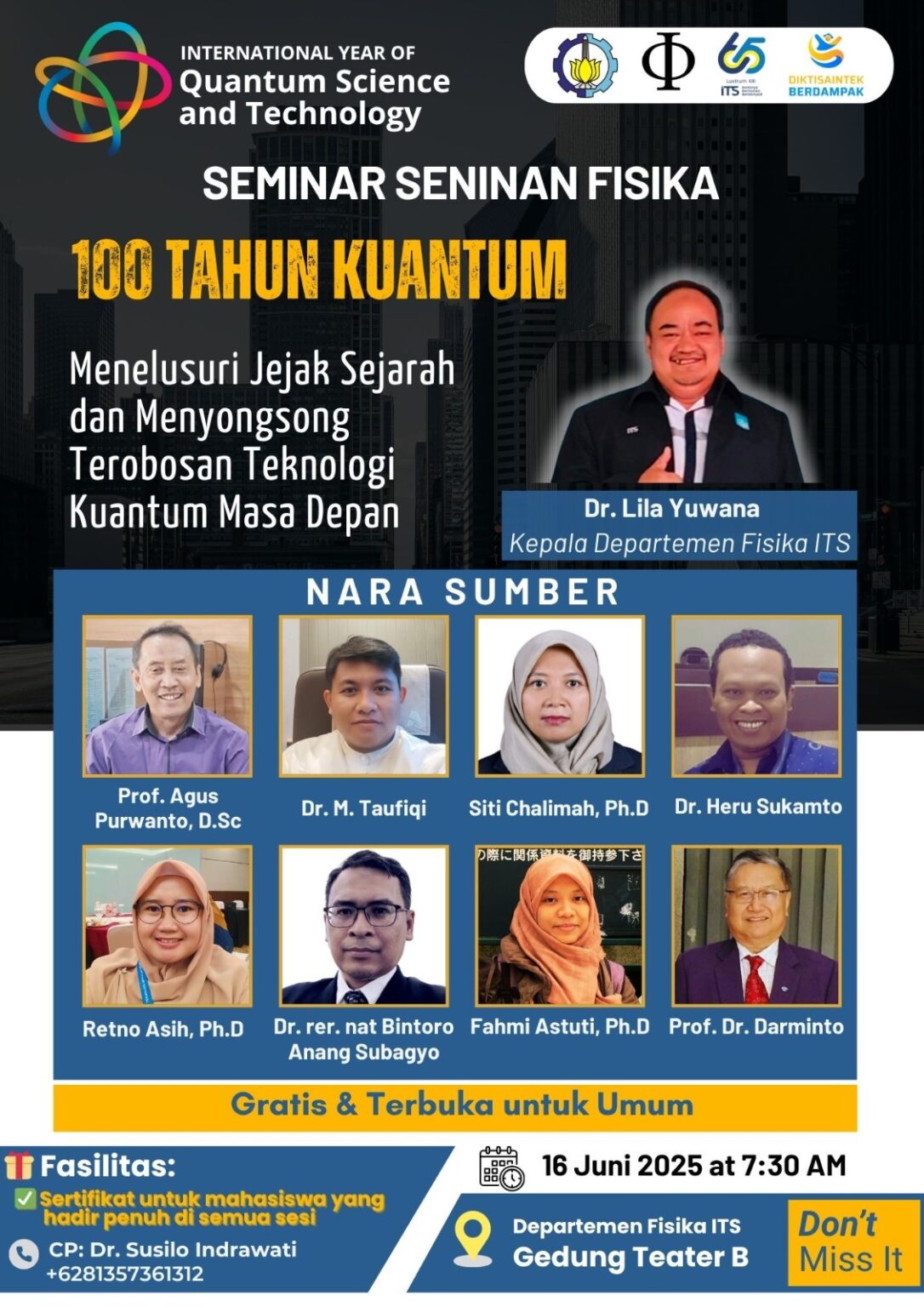 Monday Seminar - 100 Years of Quantum - IYQ 2025